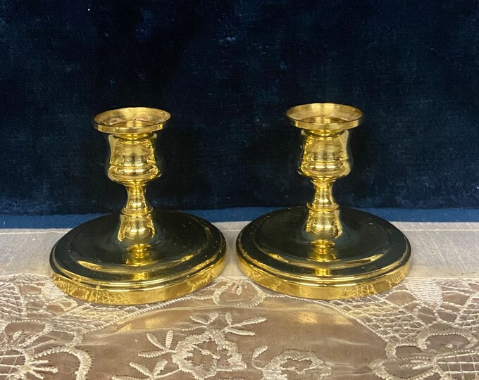 Vintage Brass Candlesticks by Baldwin CHOICE of Candle Holder or Pairs ...