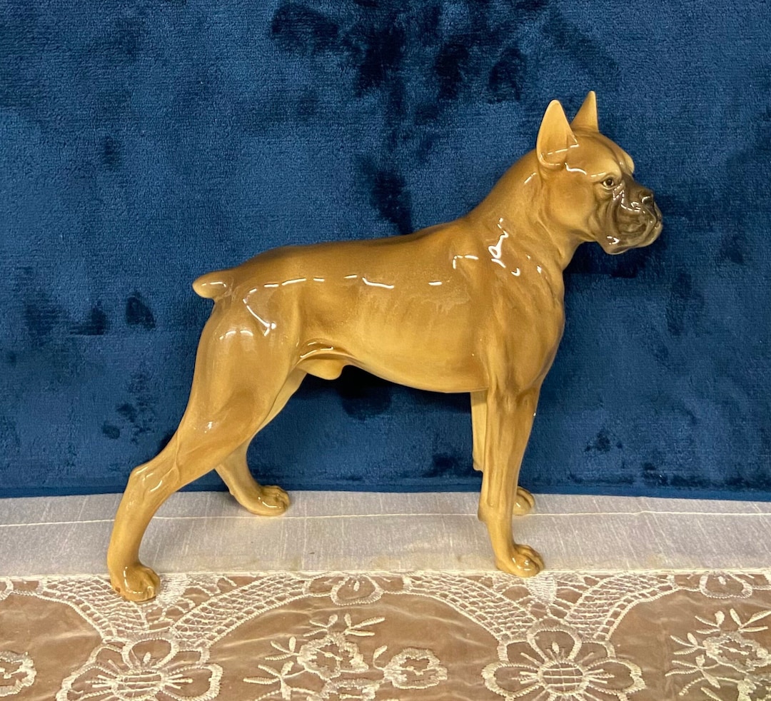 Knight Ceramics Keramos Boxer Dog Figurine Made in Austria - Etsy