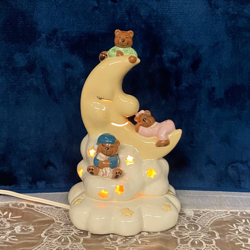 Teddy Bear Lamp - Etsy