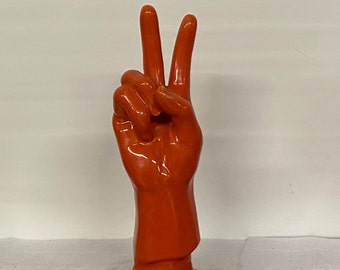 Ceramic Peace Sign Hand - Etsy