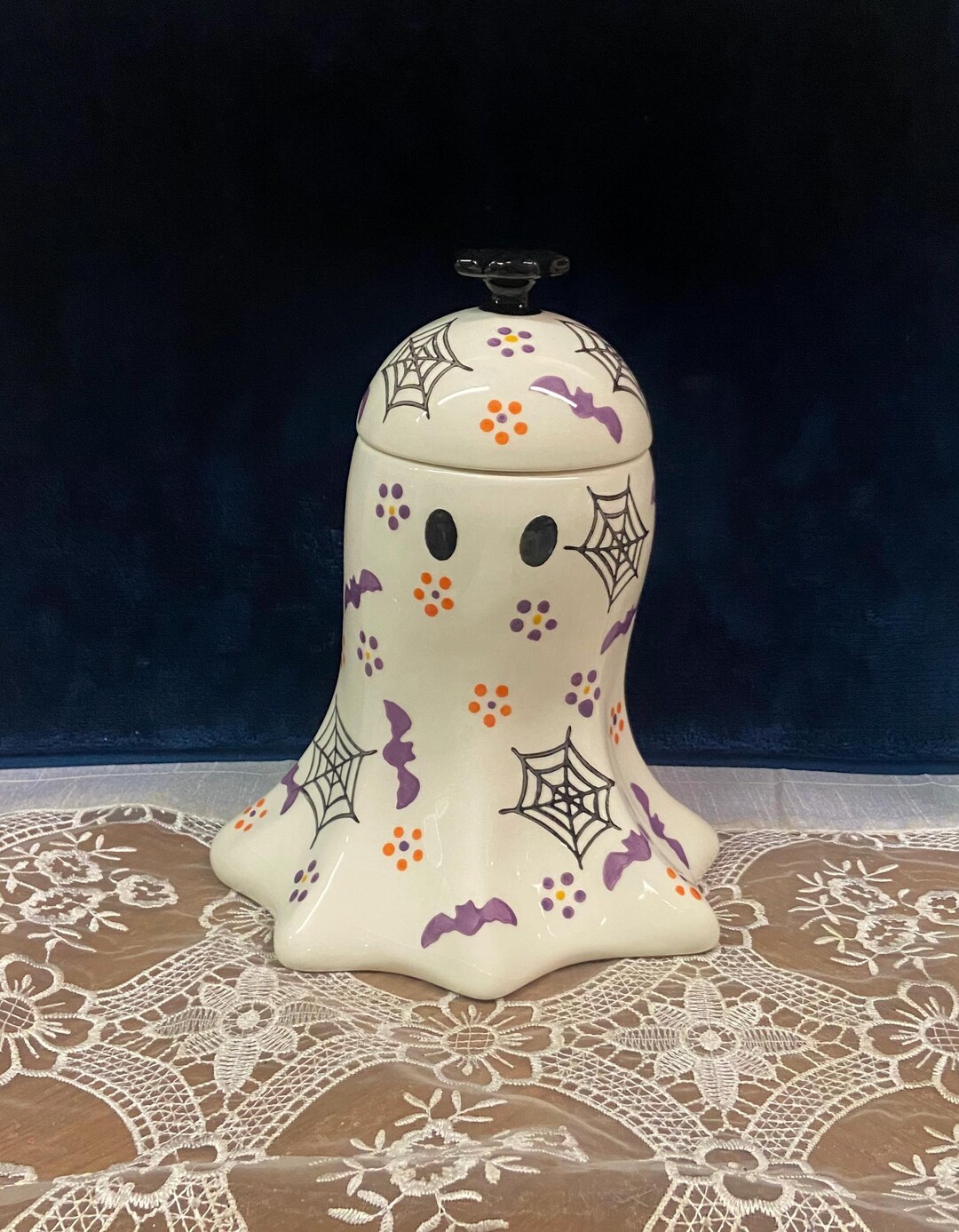 Temp-tations by Tara Boofetti Halloween Ghost 2 Quart Cookie Jar - Etsy