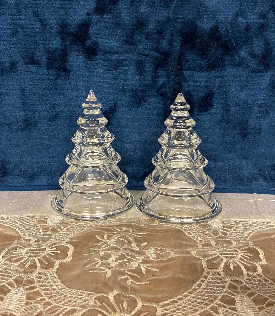 Crystal Christmas Trees Pair of 2 - Etsy