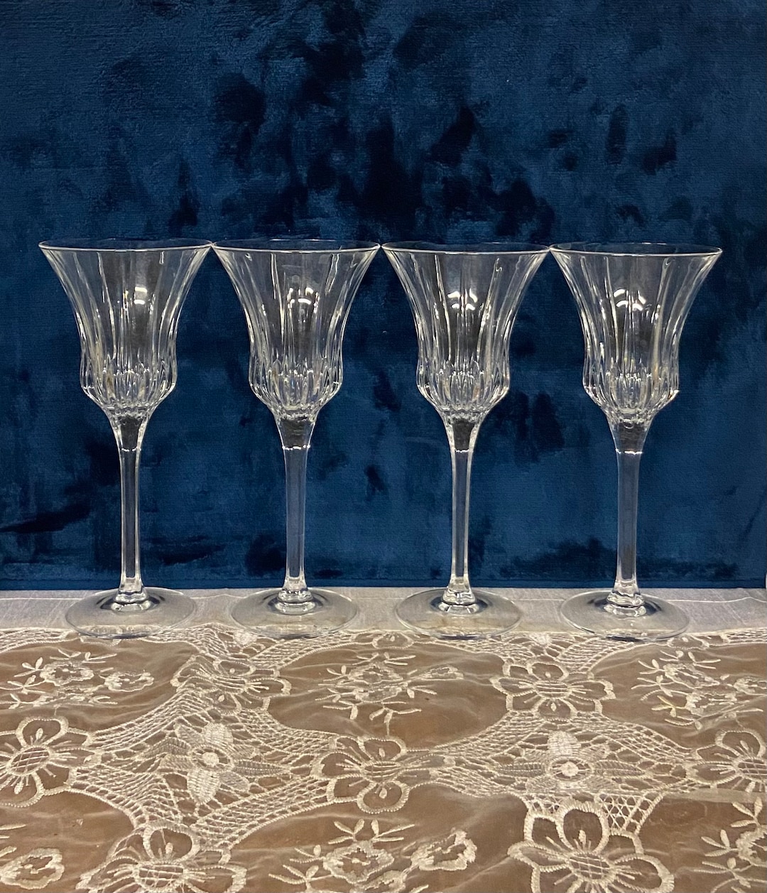 Gorham Crystal Triumph Wine Glasses Set of 4 - Etsy