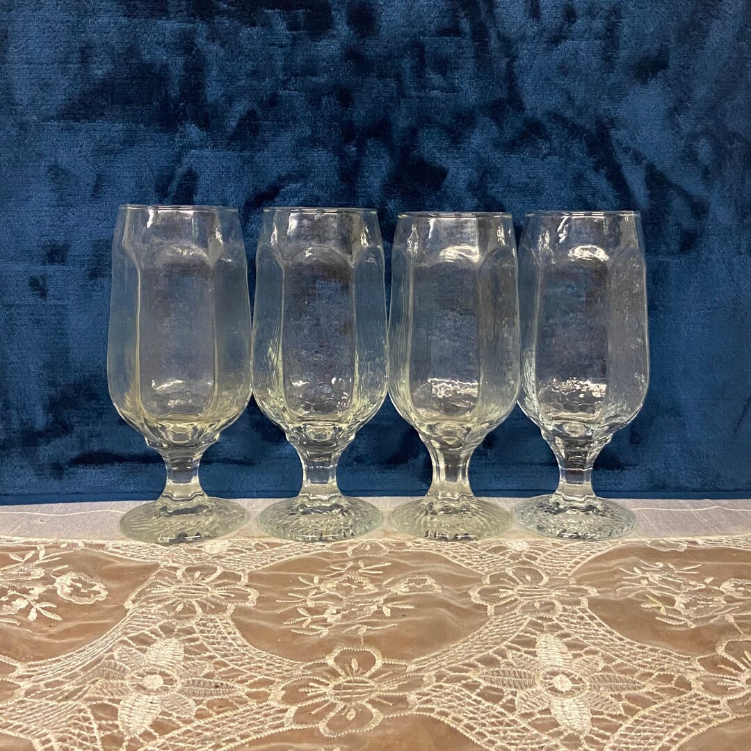 LIBBEY GLASS Chivalry Iced Tea Glasses 4 Piece Set - Etsy