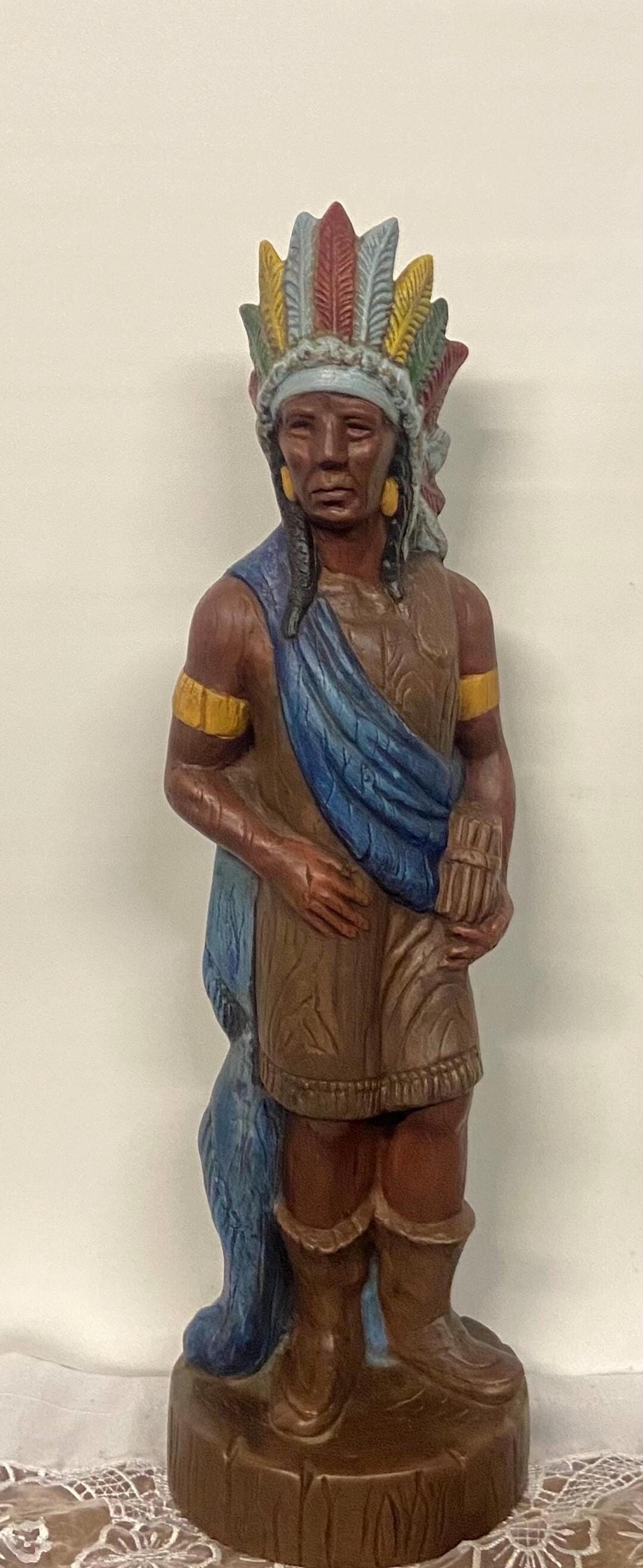 Ceramic Cigar Store Indian Figure - Etsy