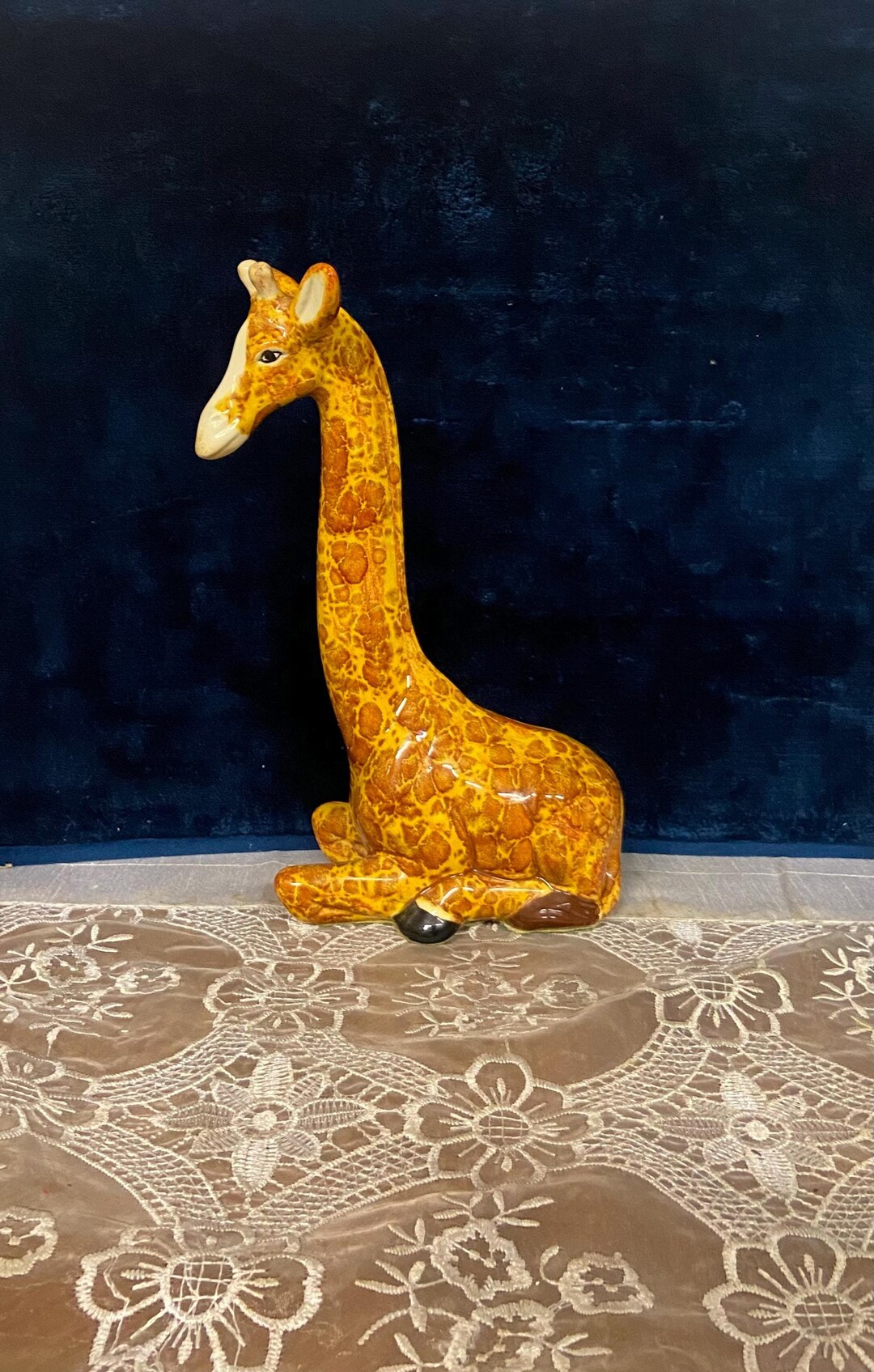 Ceramic Giraffe Figurine - Etsy