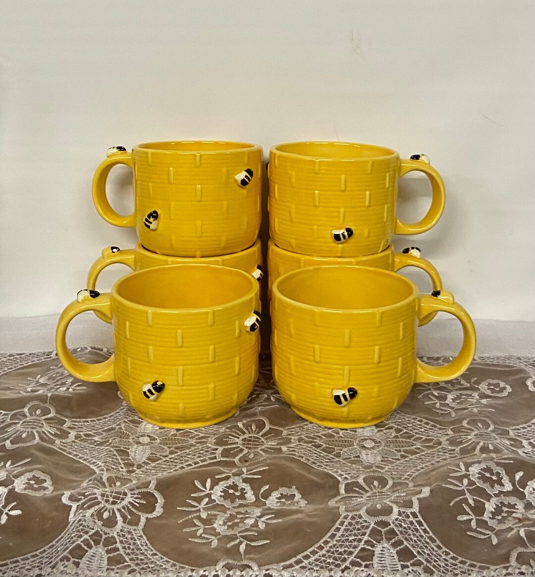 Bumble Bee Beehive Mugs Made Exclusively for Mary Kay Inc Set - Etsy