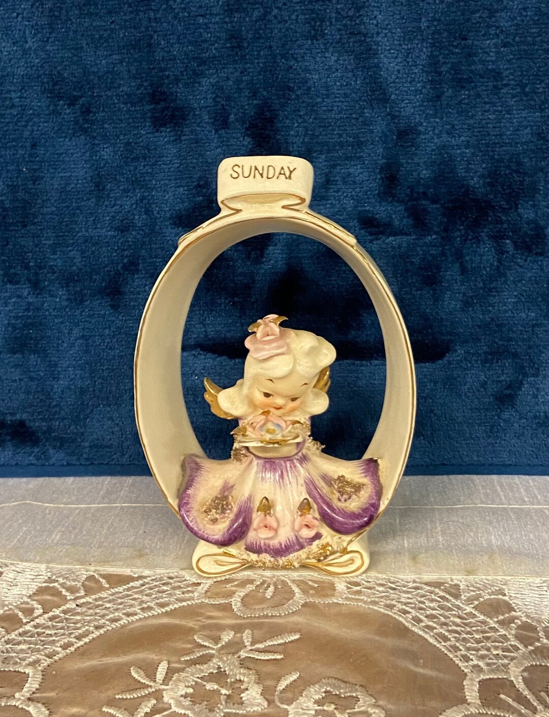 Lefton's Exclusives Geo Z Lefton SUNDAY Girl Figurine/wall - Etsy