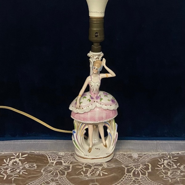 Porcelain Lady Lamp - Etsy