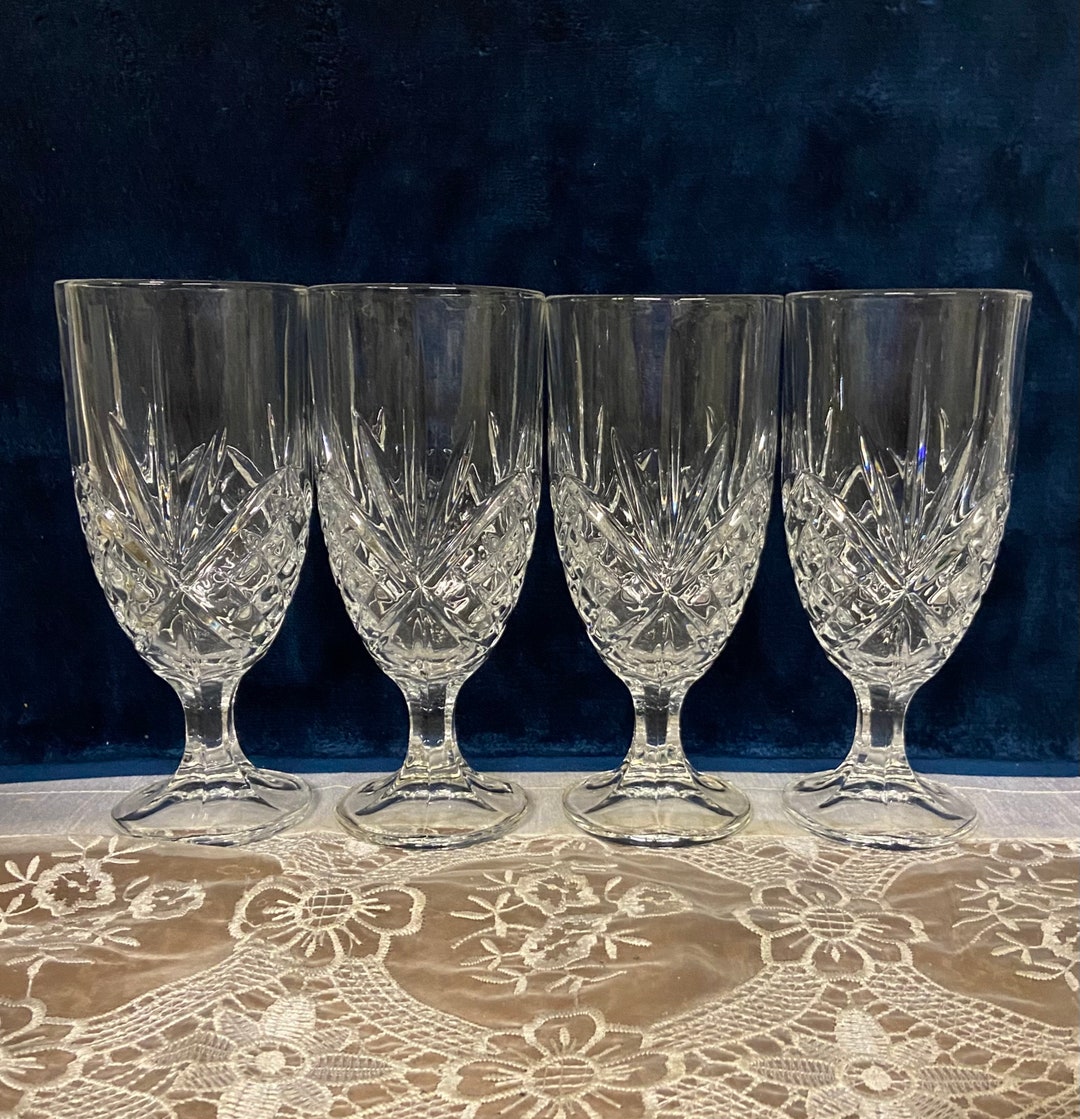 Shannon Crystal Designs of Ireland DUBLIN Iced Tea Glasses Set of 4 - Etsy