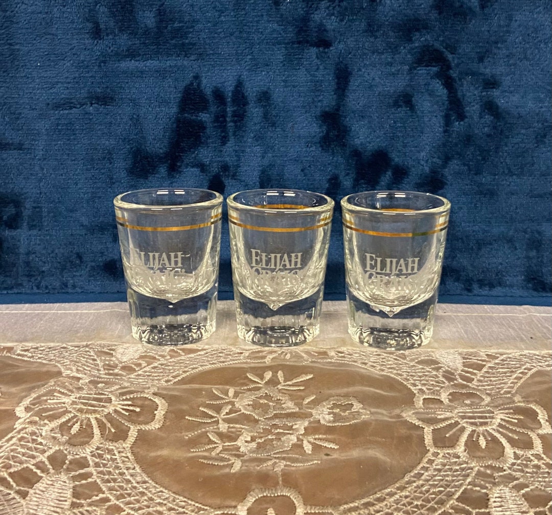 Elijah Craig Bourbon Shot Glasses Set of 3 - Etsy