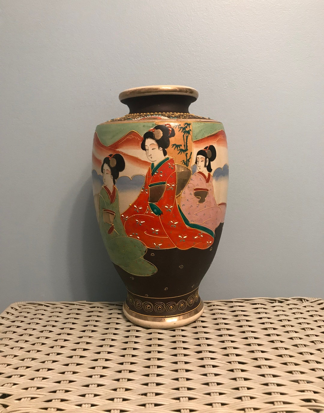 Japanese Geisha Girl Vase Made in Japan - Etsy