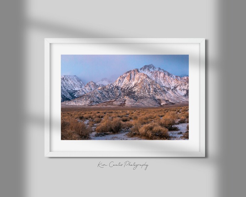 Fine Art Landscape Photography Print Sierra Nevada Mountains Sunset ...