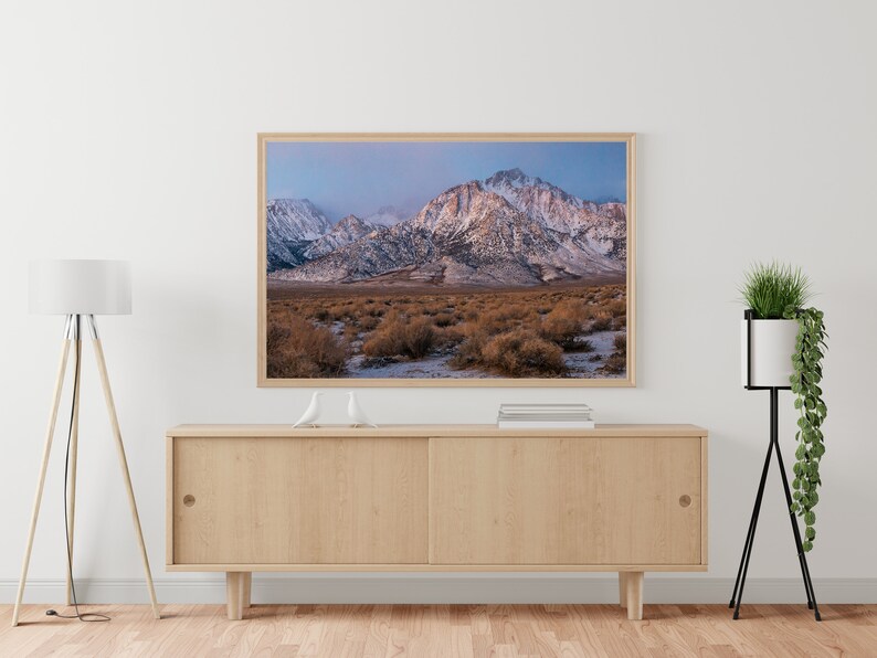 Fine Art Landscape Photography Print Sierra Nevada Mountains Sunset ...