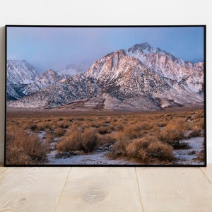Fine Art Landscape Photography Print | Sierra Nevada Mountains | Sunset ...