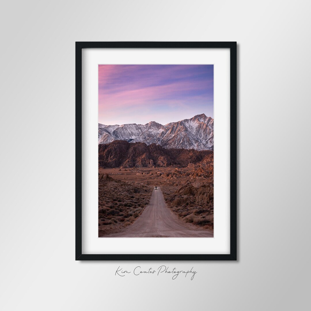 Sunrise Landscape Photography Print | Sierra Nevada Mountains ...