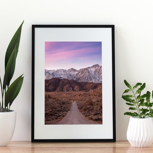 Sunrise Landscape Photography Print | Sierra Nevada Mountains ...