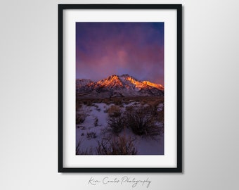 Sunrise Landscape Photography Print Sierra Nevada Mountains | Etsy