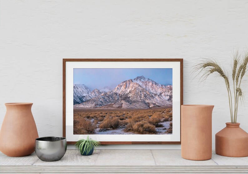 Fine Art Landscape Photography Print Sierra Nevada Mountains Sunset ...
