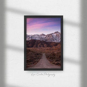 Sunrise Landscape Photography Print | Sierra Nevada Mountains ...