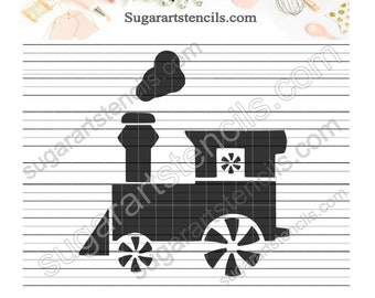 Locomotive stencil | Etsy
