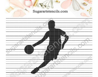 Basketball stencil | Etsy