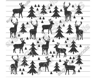Woodland stencils | Etsy