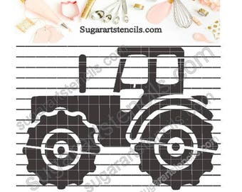 Tractor stencil | Etsy
