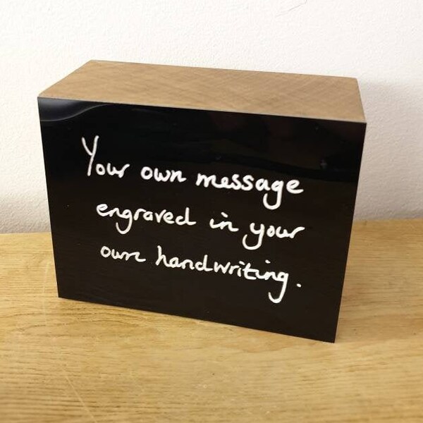 Engraved Message - Etsy
