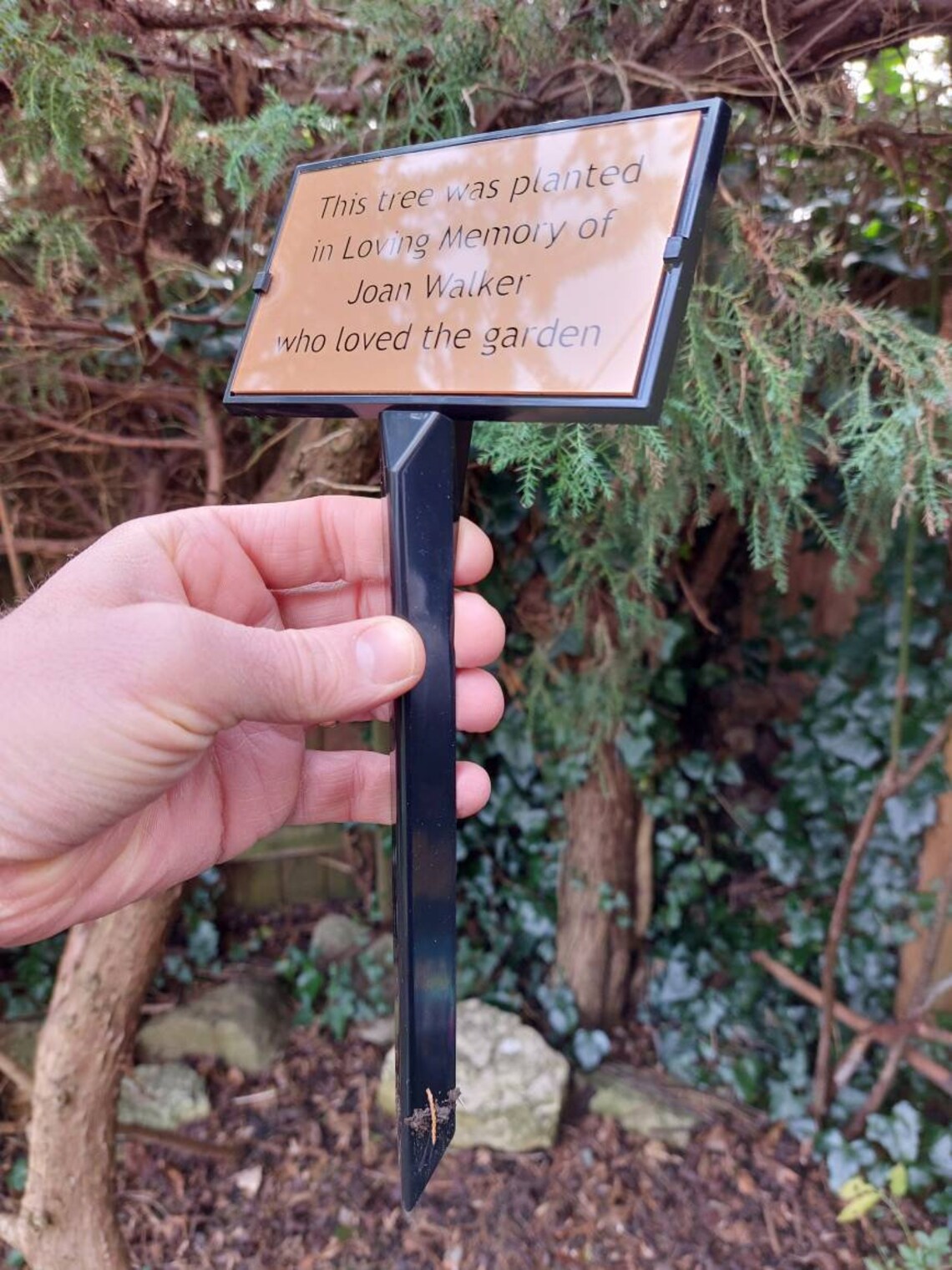 Garden Sign Memorial Stake Tree Stake Plant Label Outdoor - Etsy UK