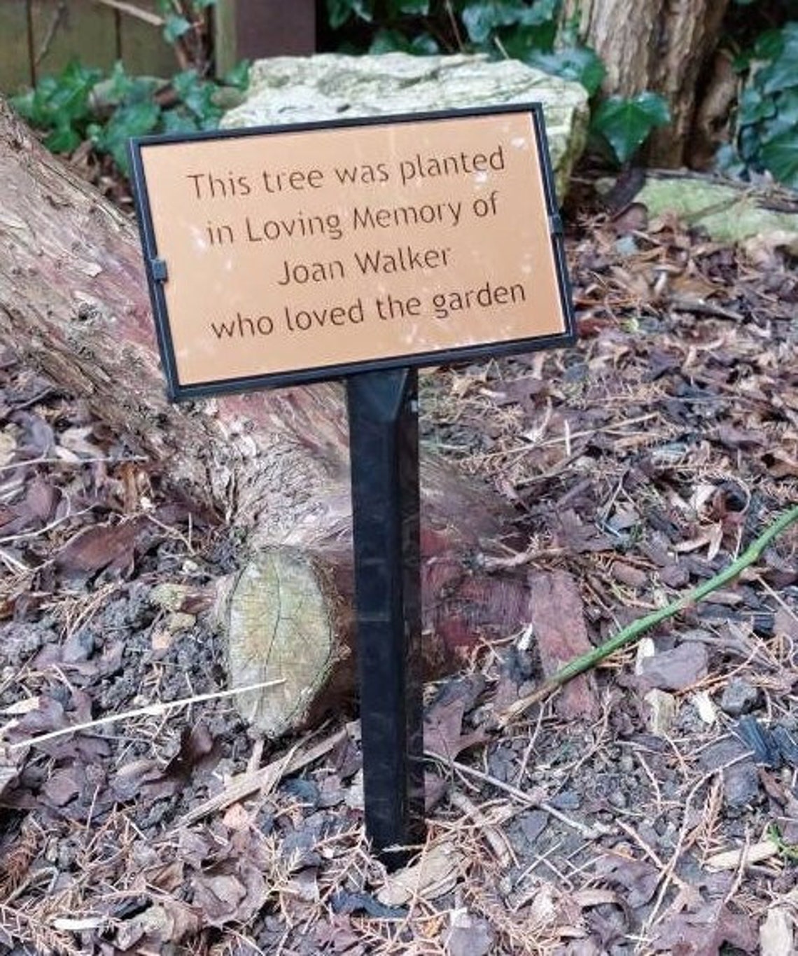 Garden Sign Memorial Stake Tree Stake Plant Label Outdoor - Etsy UK