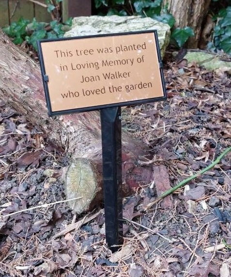 Garden Sign, Memorial Stake, Tree Stake, Plant Label, Outdoor Sign ...