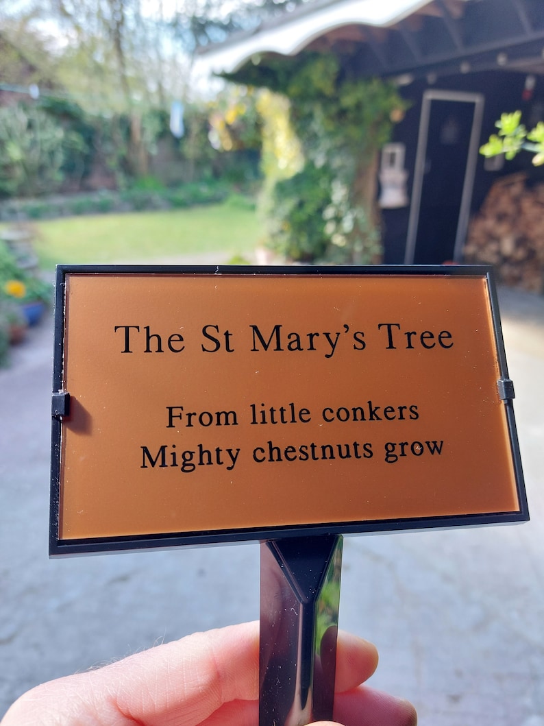 Garden Sign, Memorial Stake, Tree Stake, Plant Label, Outdoor Sign ...