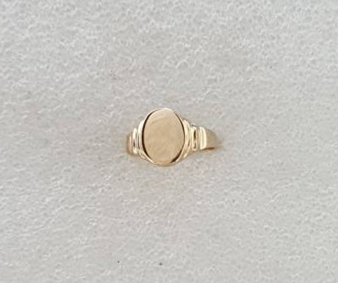 Signet Ring, Gold Signet Ring, 10k Signet Ring - Etsy