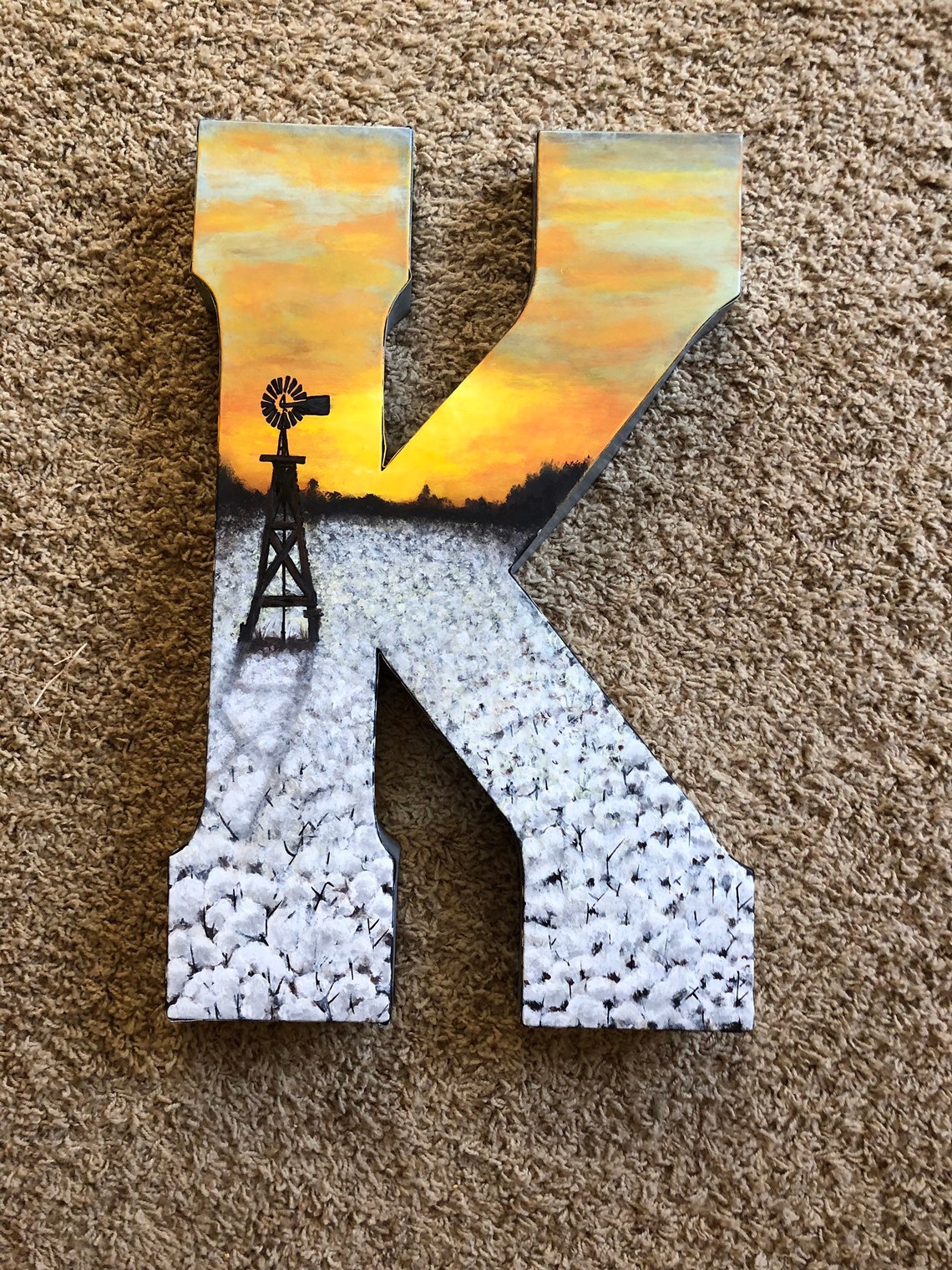 Metal Letters Custom Painted | Etsy