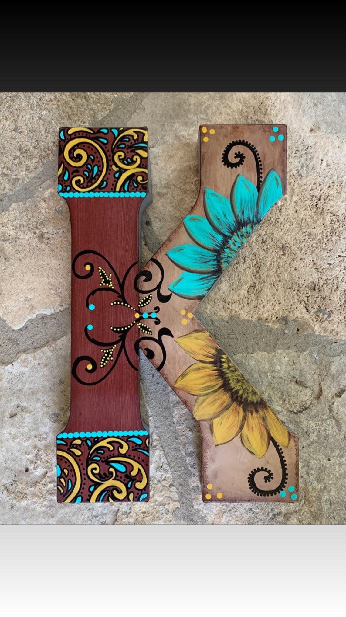 Metal Letters Custom Painted - Etsy