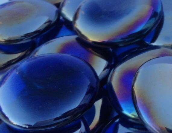 10 lbs Large Cobalt Blue Glass Gems 35-45 mm Approx 1.5 inch | Etsy