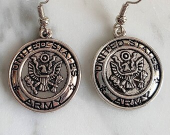 Us Army Earrings - Etsy