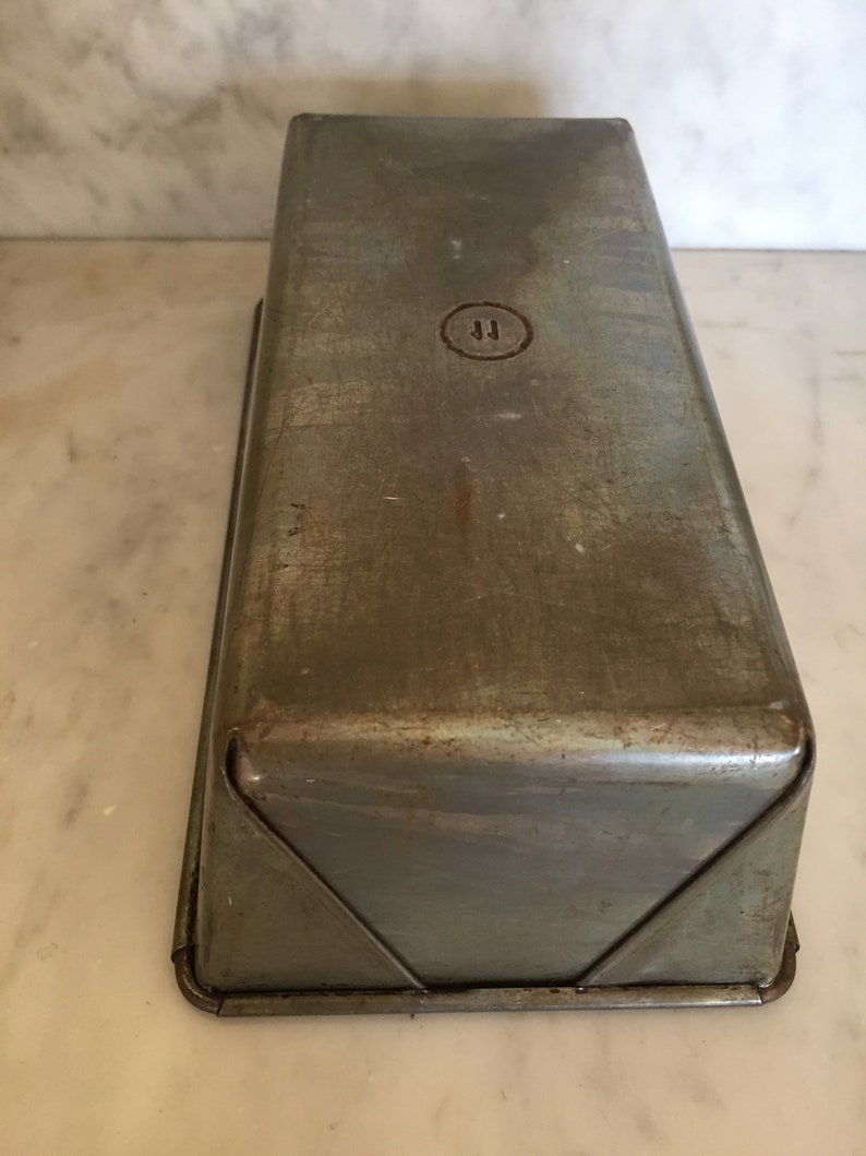 Vintage 1940's Metal Loaf Pan 11 Metal Baking Pan Rolled | Etsy