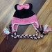 Minnie Mouse Inspired Crochet Hat, Character Hat - Etsy
