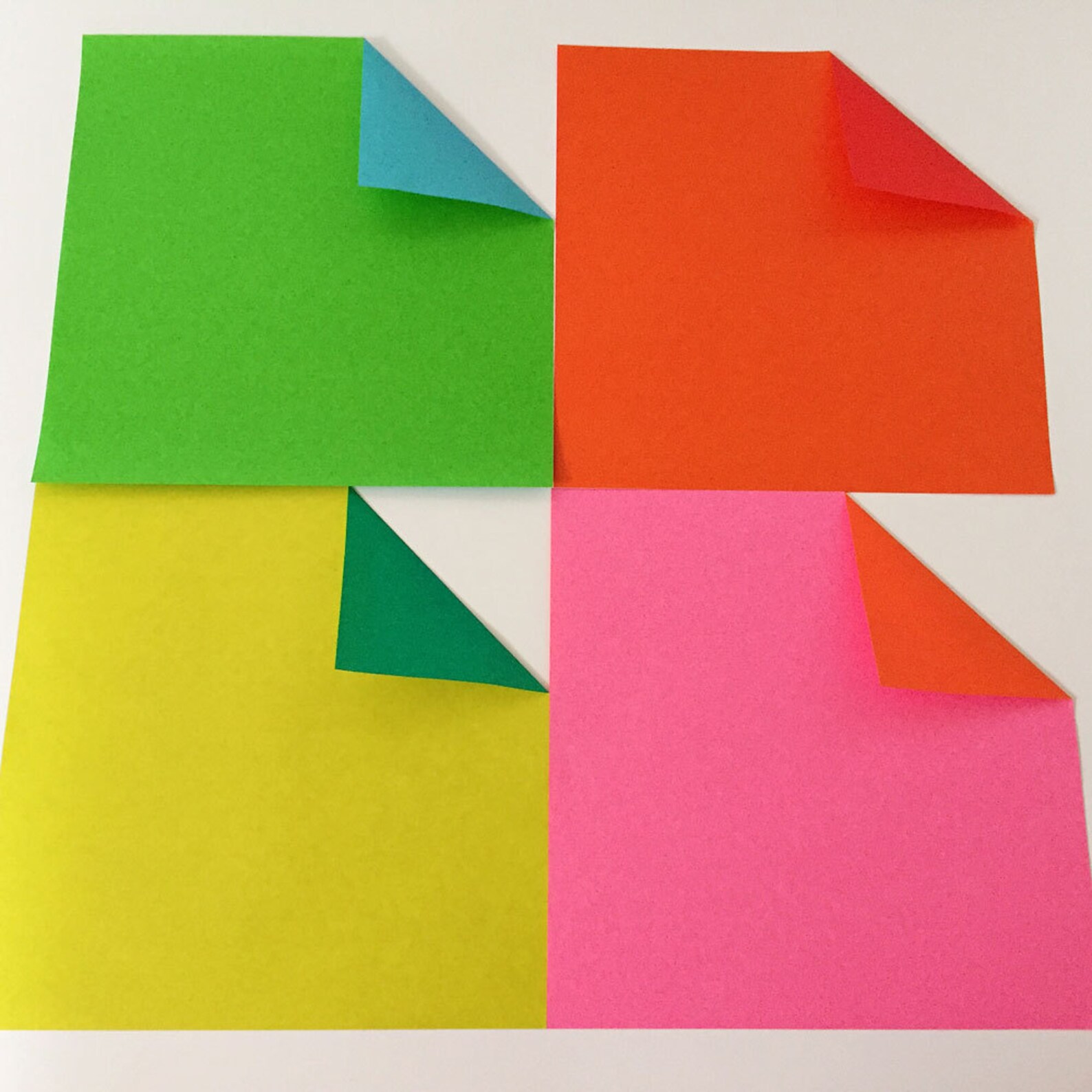 Origami Paper Sheets - Double-sided Multi Color Assortment Folding ...