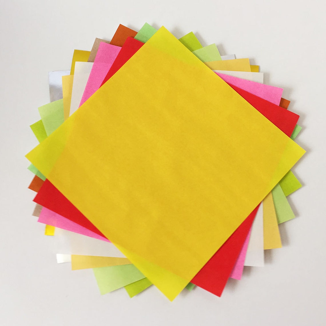 Origami Paper Sheets - Multi Colored Paper Assortment - 100 Sheets ...