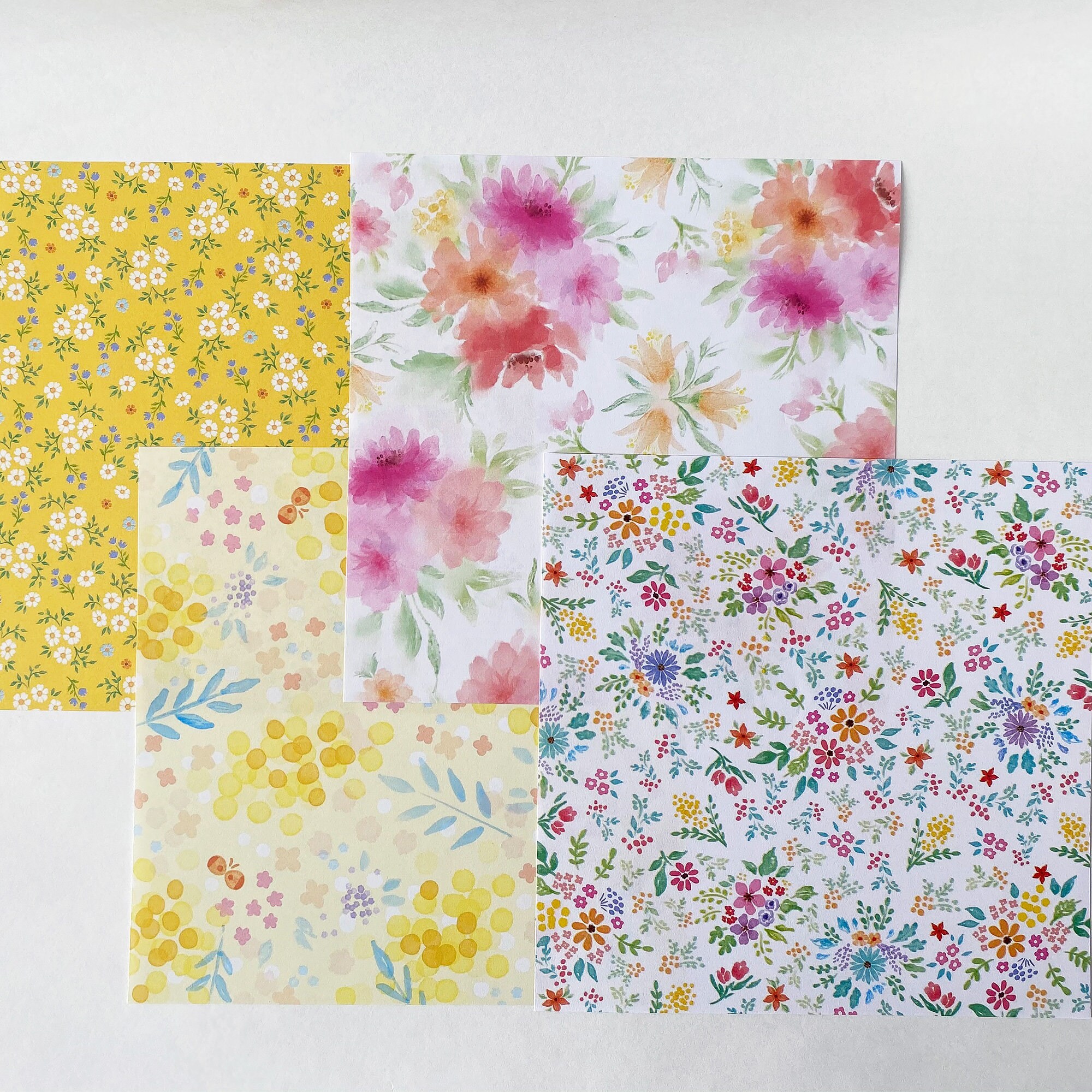 Origami Paper Sheets Floral Pattern 36 Sheets for Paper Craft and ...