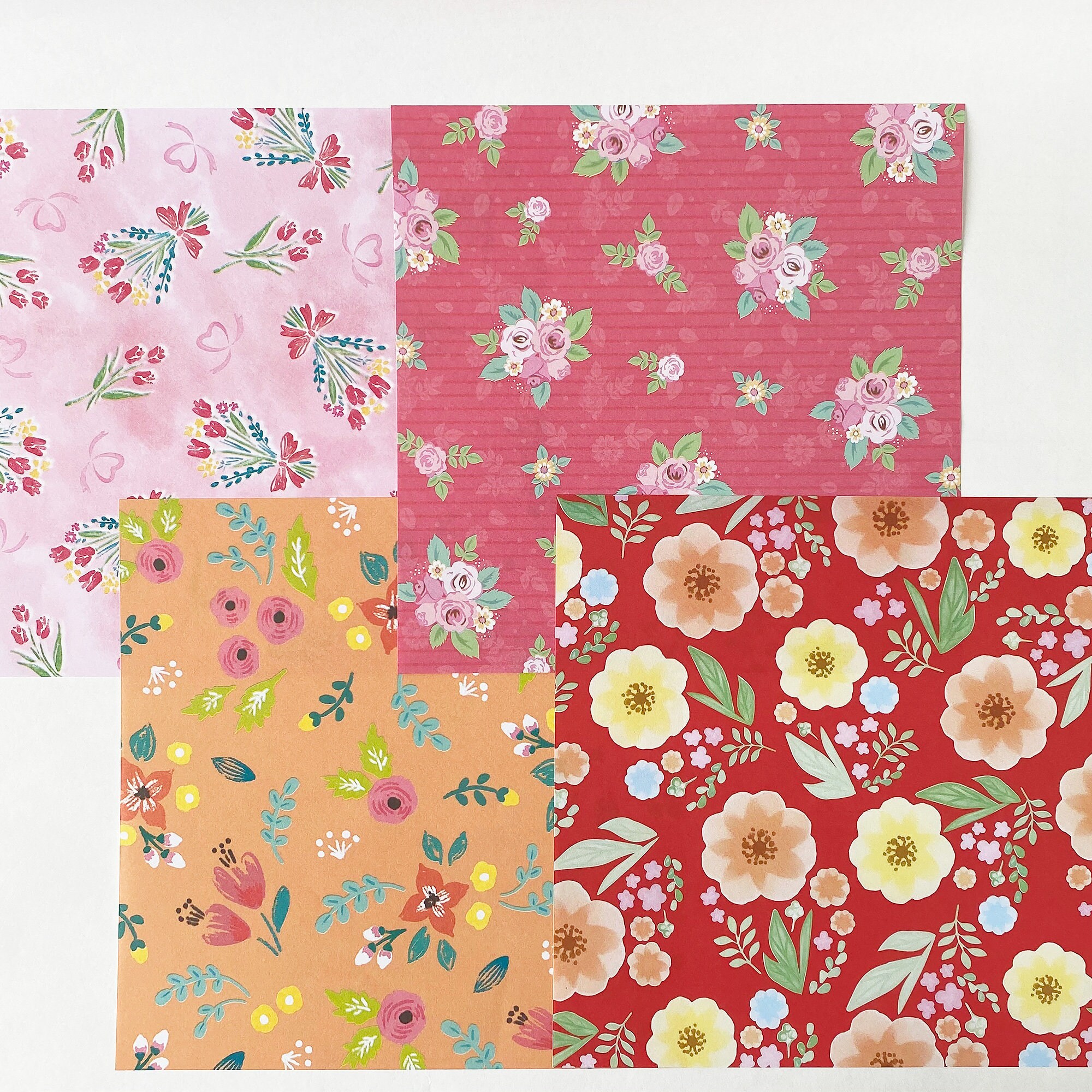 Origami Paper Sheets Floral Pattern 36 Sheets for Paper Craft and ...