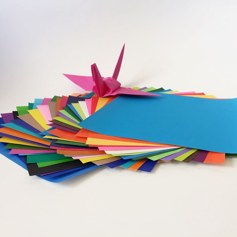 Origami Paper Sheets - Colored Paper Assortment - 80 Sheets for Paper ...