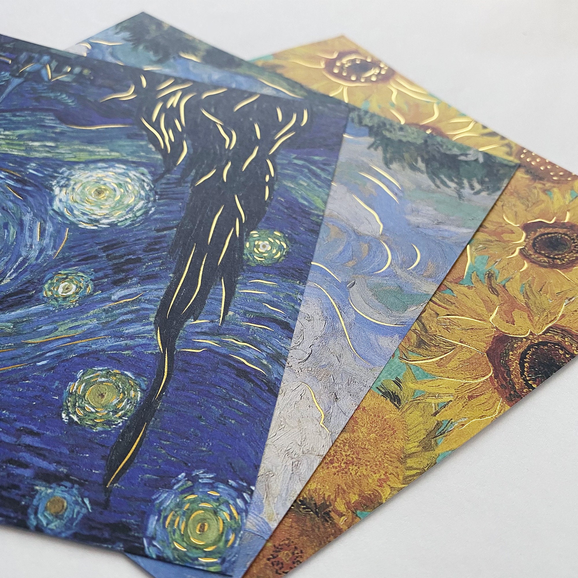 Origami Paper Sheets - Van Gogh Paintings Pattern - 12 Sheets for Paper ...