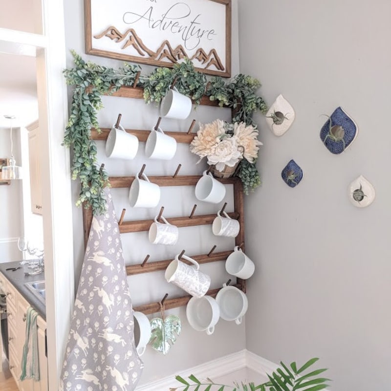Coffee Mug Wall Rack - Etsy