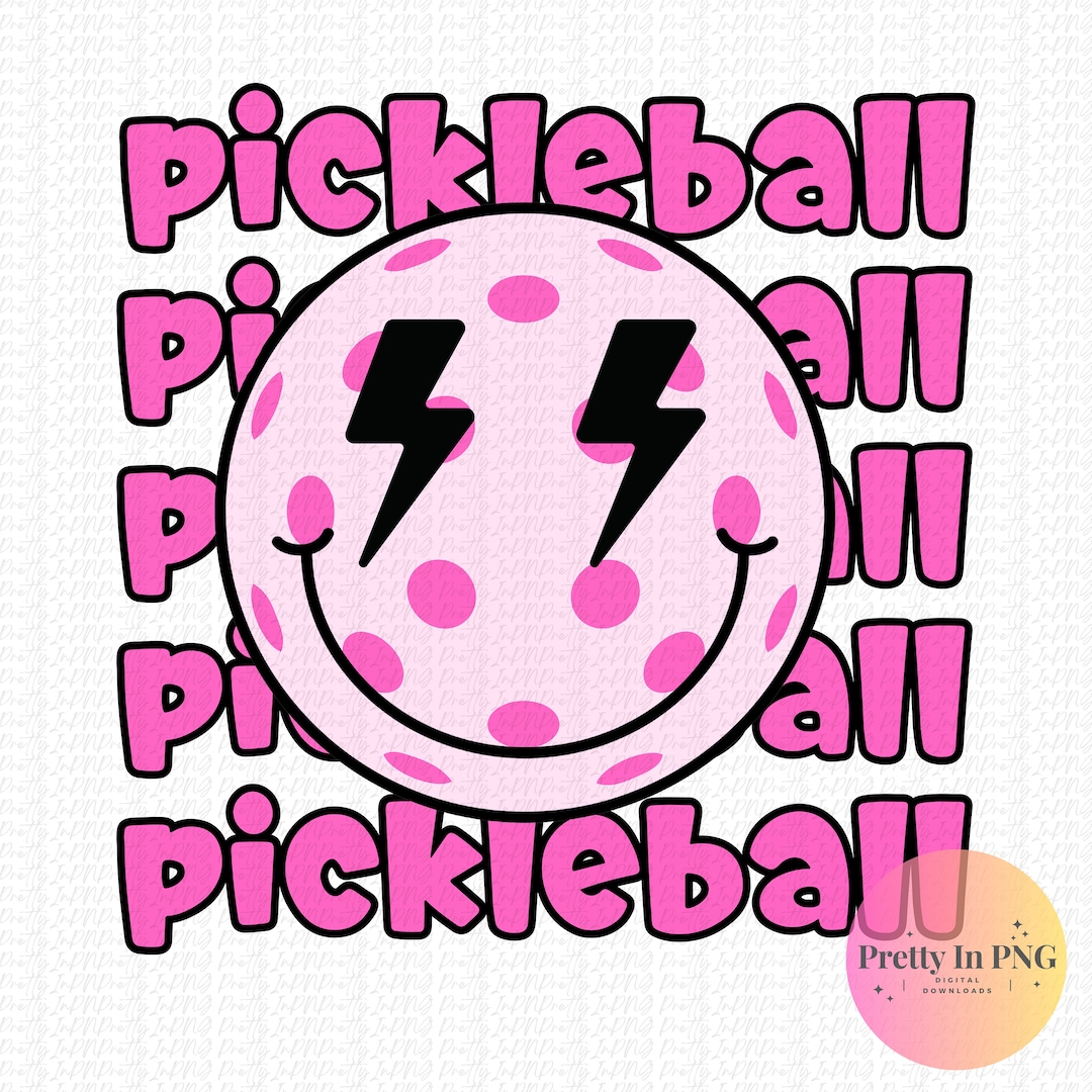 Pickleball Smiley Face PNG File | Digital Download | T-shirt ...