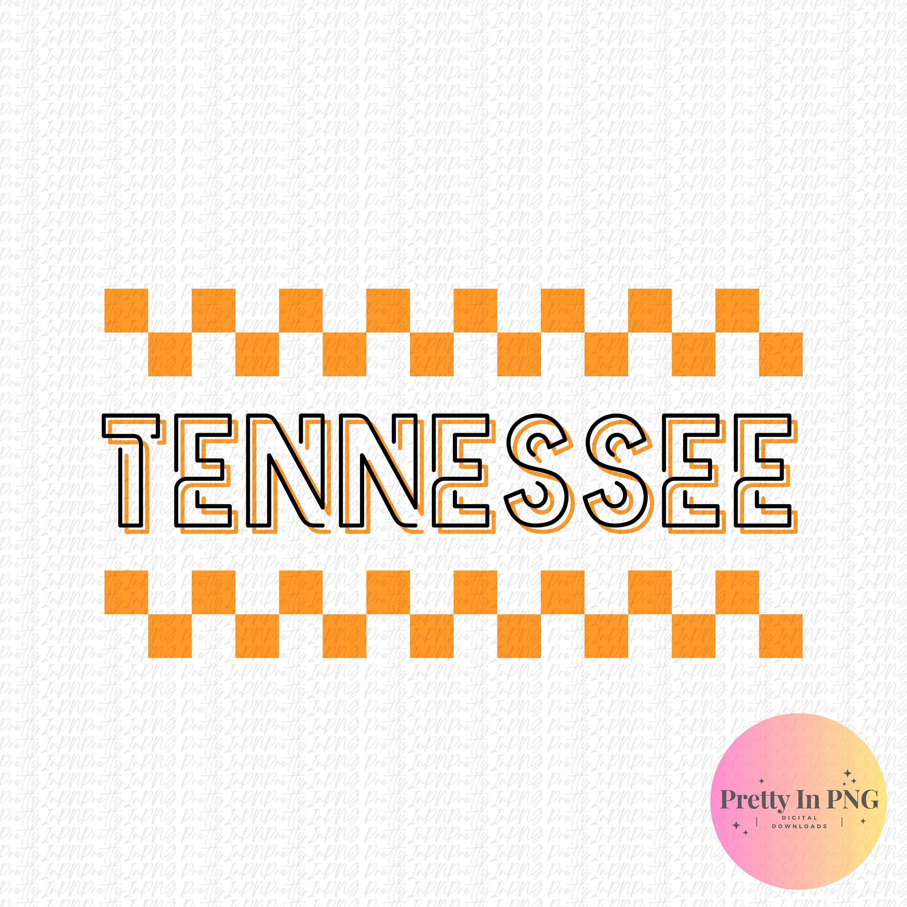 Tennessee Orange Checkered PNG Design | Sublimation PNG File | Digital ...