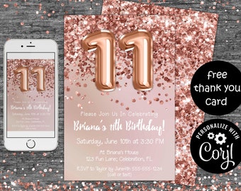 11 Birthday Party - Etsy